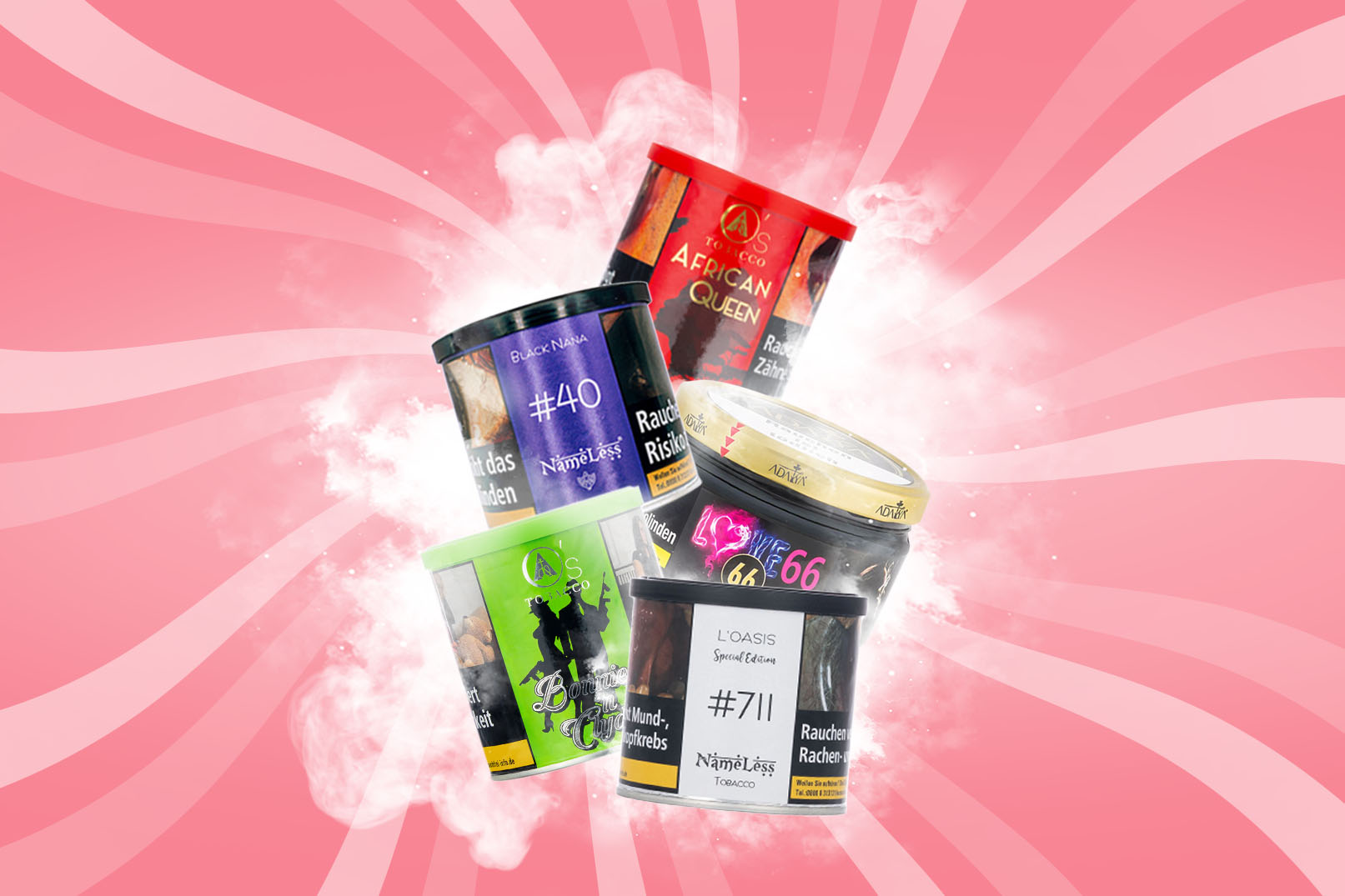 Shisha Tabak Highlights: Die Top-Sorten von Nameless, Adalya und O's