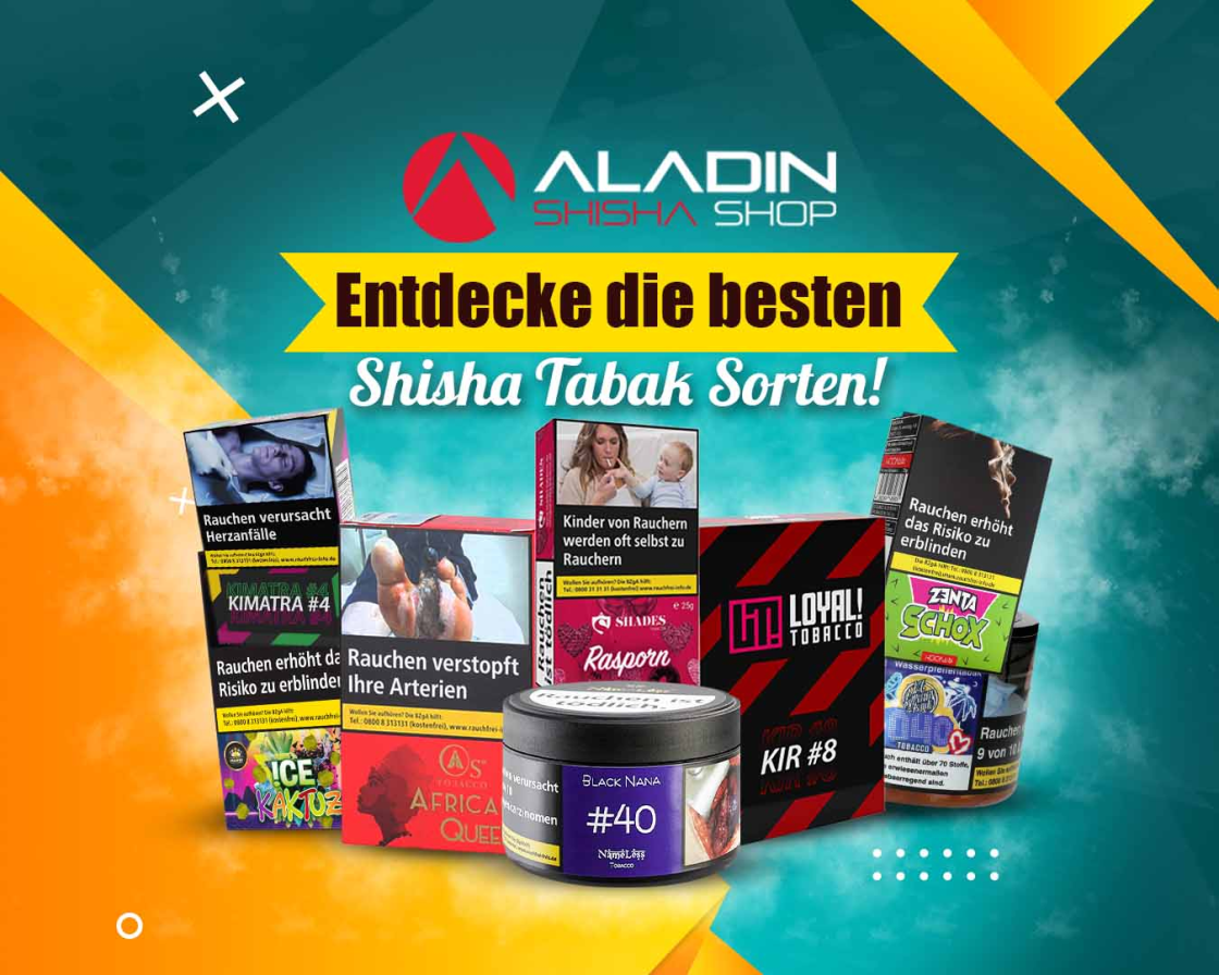 Riesige Auswahl an Shisha Tabak: Aladin Shisha Shop begeistert!