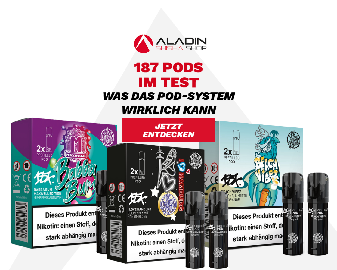187 Pods im Check - Einfaches Pod-System mit starkem Geschmack