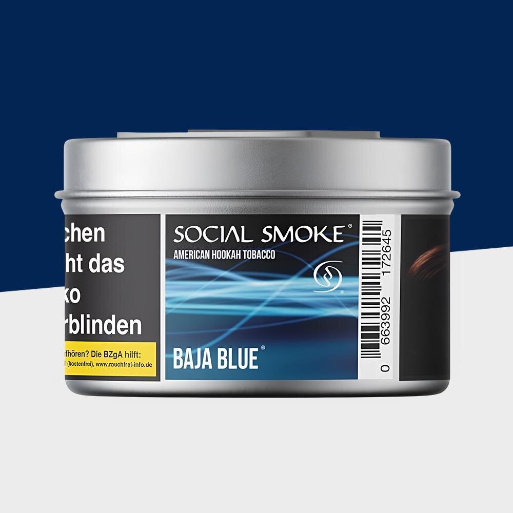Social Smoke - Baja Blue Shisha Tabak 200g | günstig online kaufen, 28,90