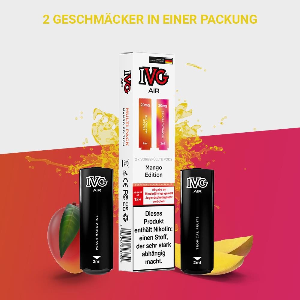 IVG Air 2 in 1 - Mango Edition - Pod 20mg/ml (2er Pack) | kaufen, 5,99