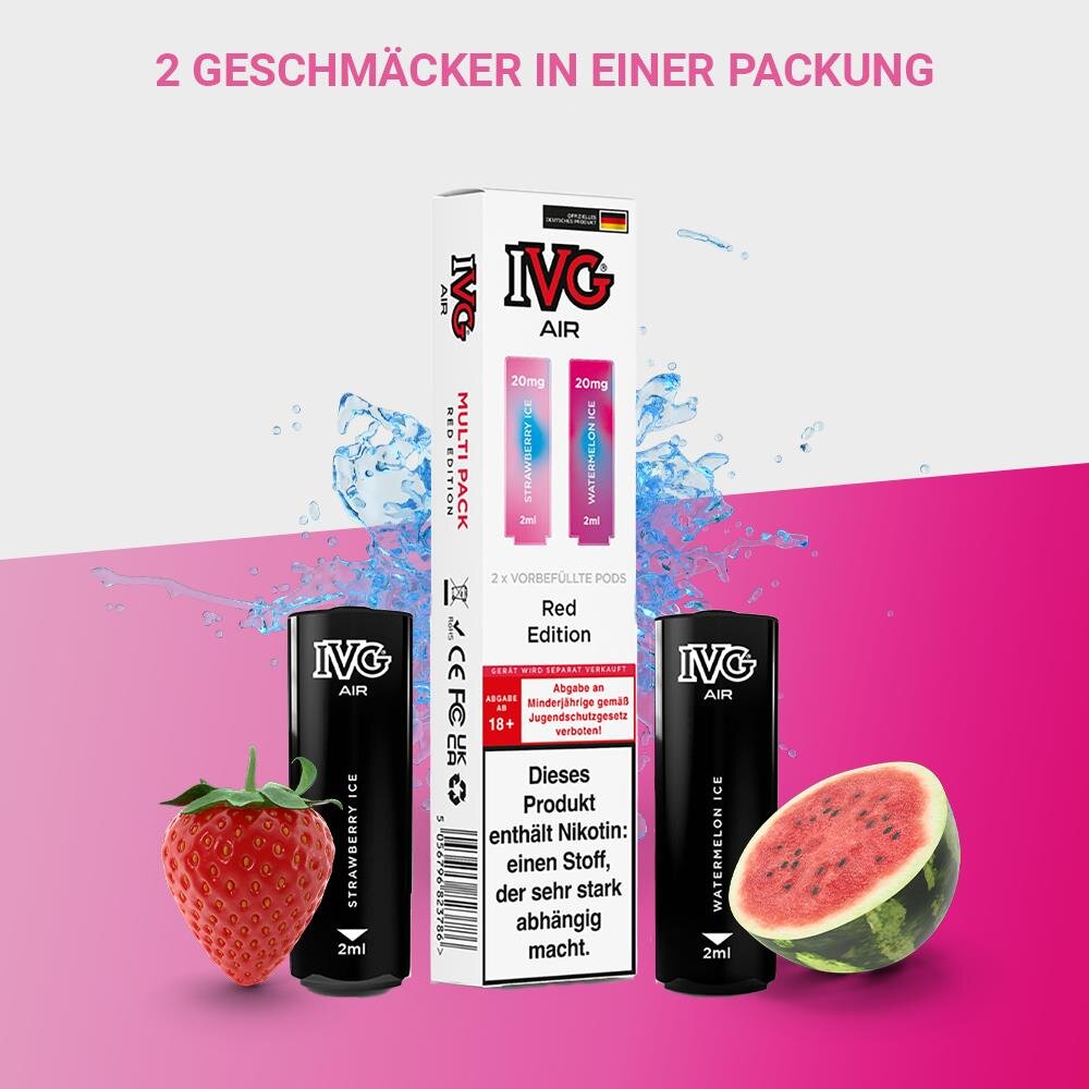 IVG Air 2 in 1 - Red Edition - Pod 20mg/ml (2 Pcs) | buy online, 5,99