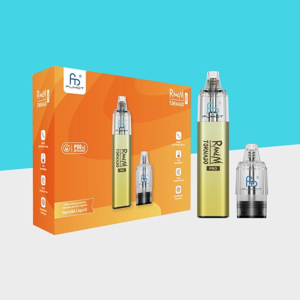 RandM Tornado Pro - Yellow - Pod Kit | Pod-System mit Power, 14,99