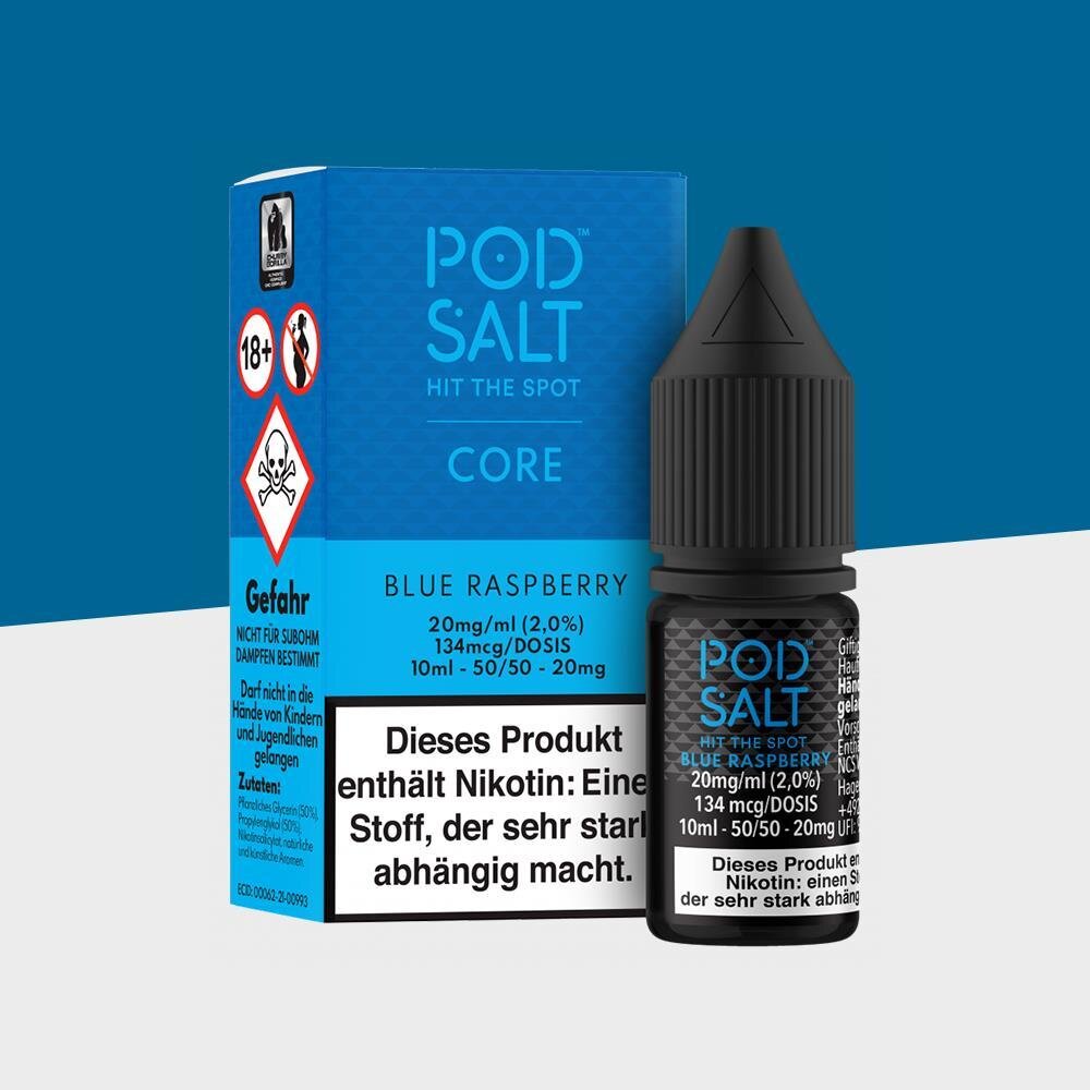 Pod Salt Core - Blue Raspberry 20mg - E-Liquid, 6,99