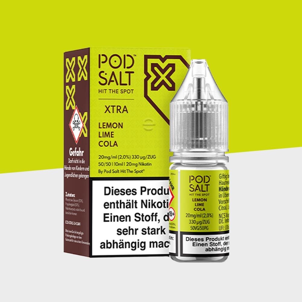 Pod Salt Xtra - Lemon Lime Cola 10mg - E-Liquid, 7,99