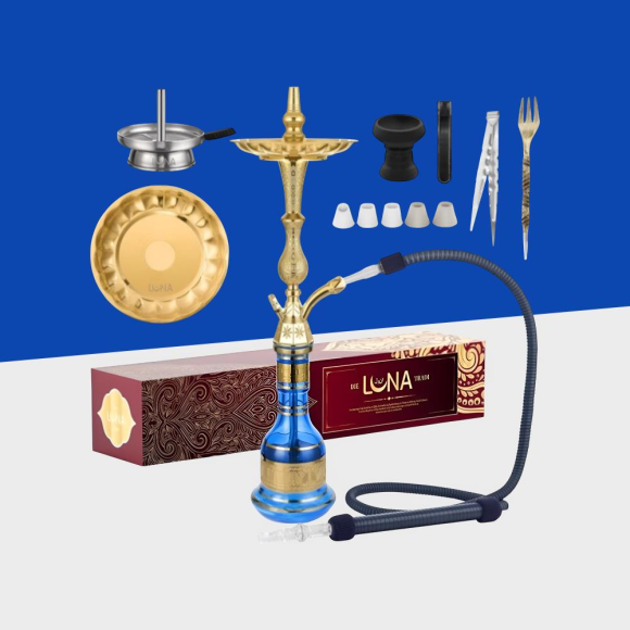 Luna - Tradi Shisha - Blue - Complete Set | buy cheap here, 79,99
