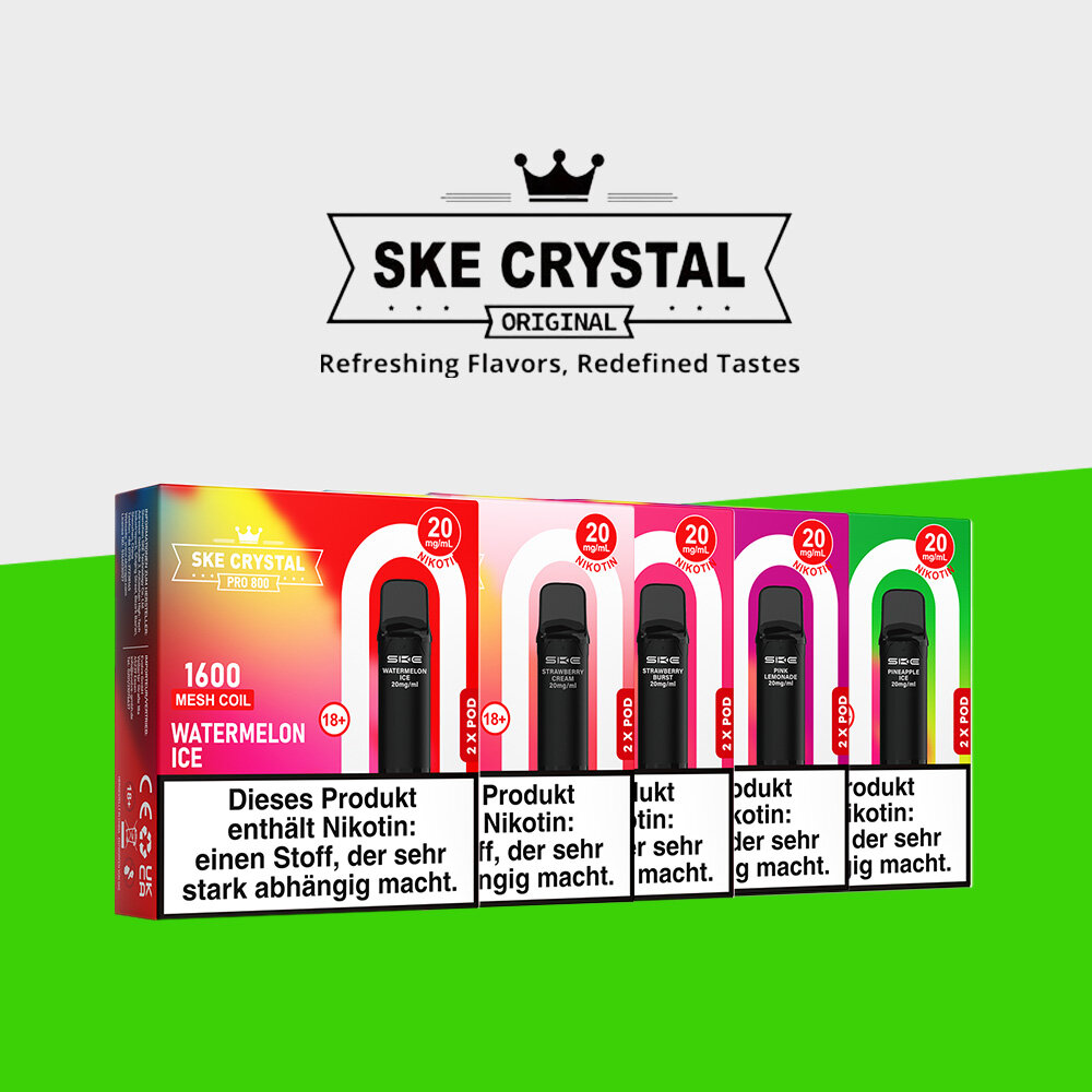 SKE Crystal 800 Pro - Pod (2er Pack) | günstig kaufen, 7,99