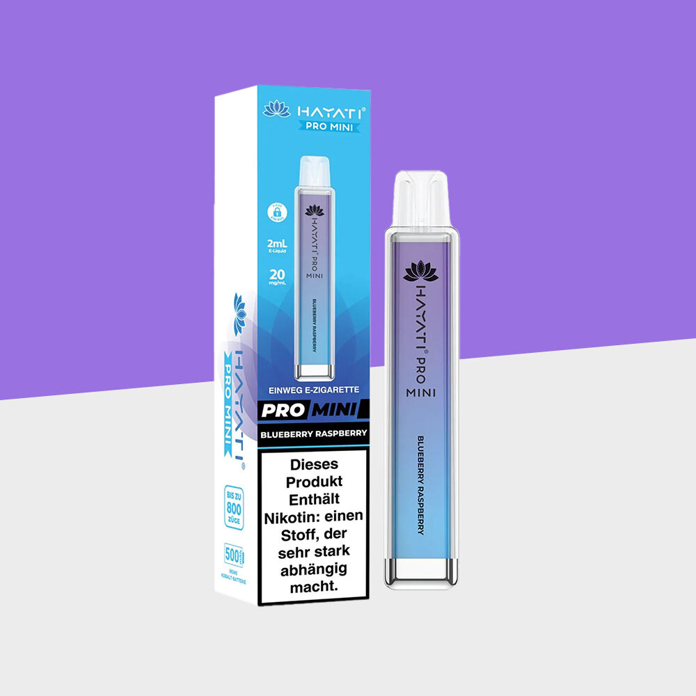 HAYATI Pro Mini 800 - Blueberry Raspberry - Einweg Vape, 5,99