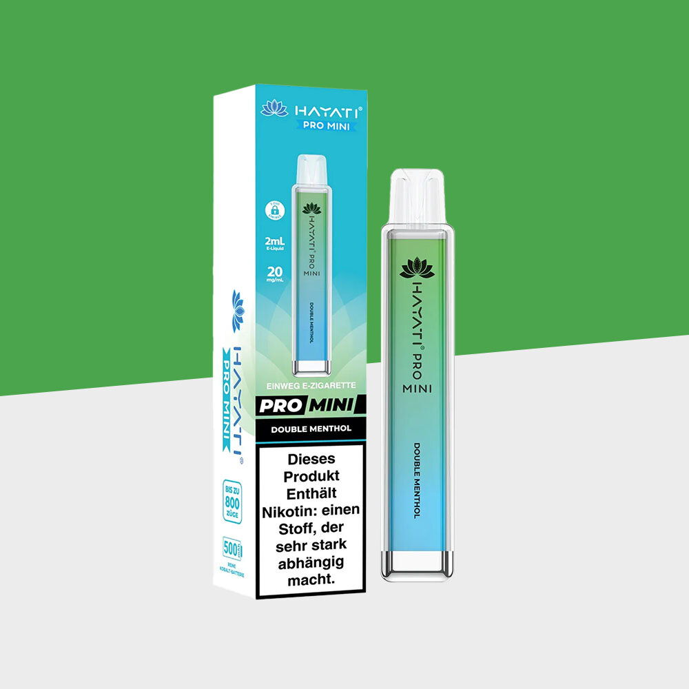 HAYATI Pro Mini 800 - Double Menthol - Einweg Vape | kaufen, 5,99