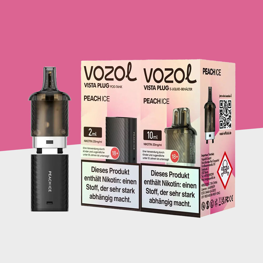 Vozol Vista Plug – Peach – Pod (10+2) | kaufen, 15,99