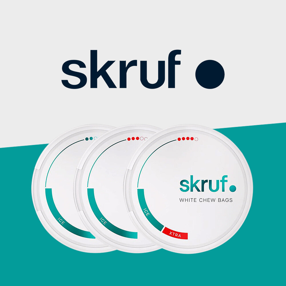 Skruf - Ice White Chew Bags, 6,99