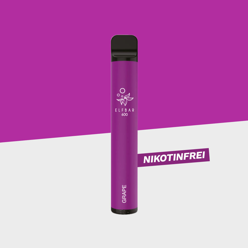 Elfbar 600 - Grape Nikotinfrei - Vape | kaufen, 6,99