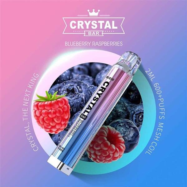SKE Crystal Bar 600 Blueberry Raspberries - Einweg Vape - im Aladin ...