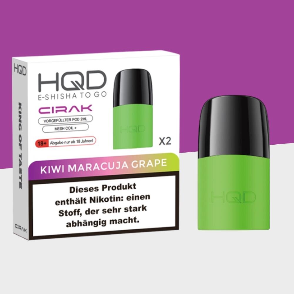 HQD Cirak Kiwi Maracuja Grape - Pods 2er Pack | günstig Online kaufen, 7,99