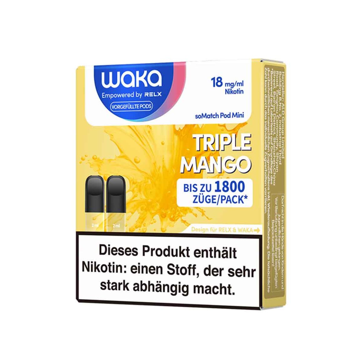 WAKA soMatch - Triple Mango - Pod | kaufen, 6,99