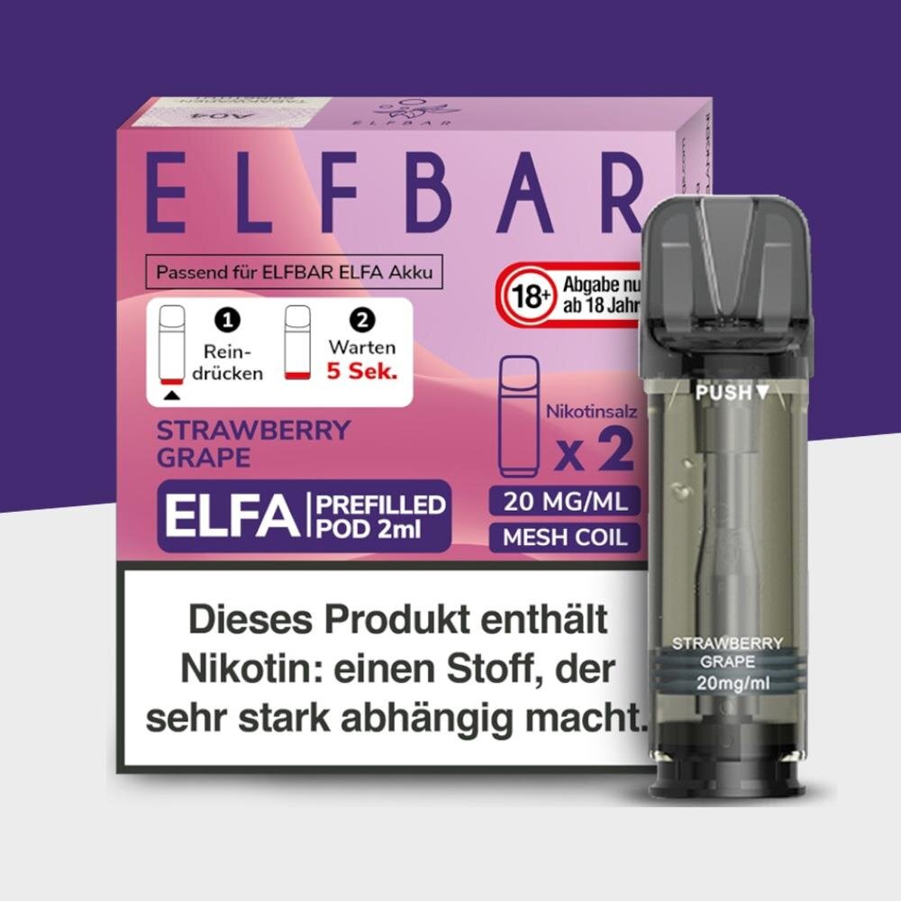 ELFA by Elfbar - Strawberry Grape - Pod | kaufen, 6,49