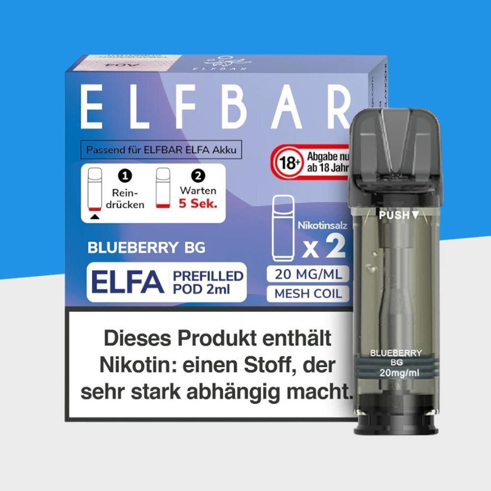 ELFA by Elfbar - Blueberry Bubble Gum | 2er Pack Pods | günstig Online ...