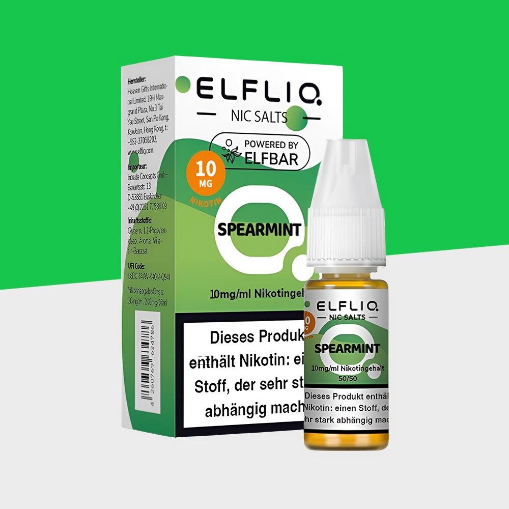 Elfliq Liquid Spearmint 10mg/ml – Elfbar Aromen zum TopPreis!, 7,99