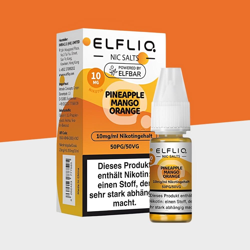 Elfliq - Pineapple Mango Orange 10mg - E-Liquid, 8,49