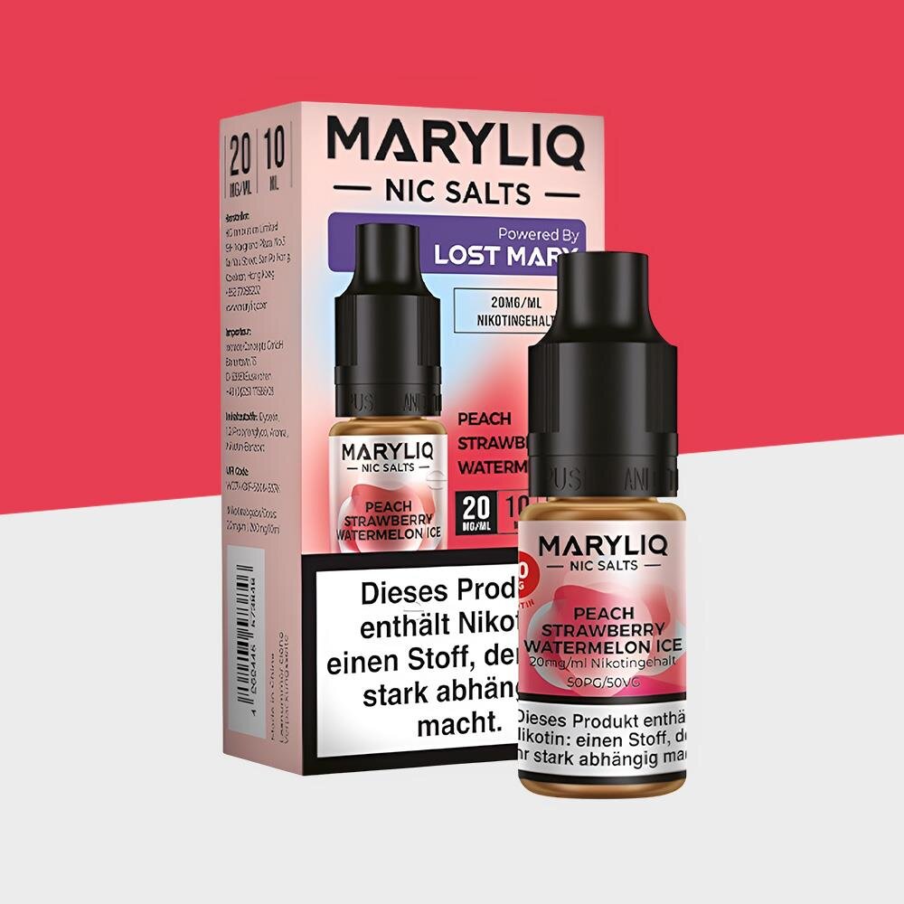 Maryliq - Peach Strawberry Watermelon 20mg - E-Liquid, 6,99