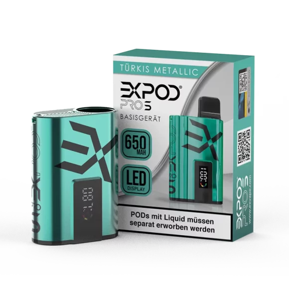 eXvape Expod Pro S - Türkis Metallic - Basisgerät, 9,99
