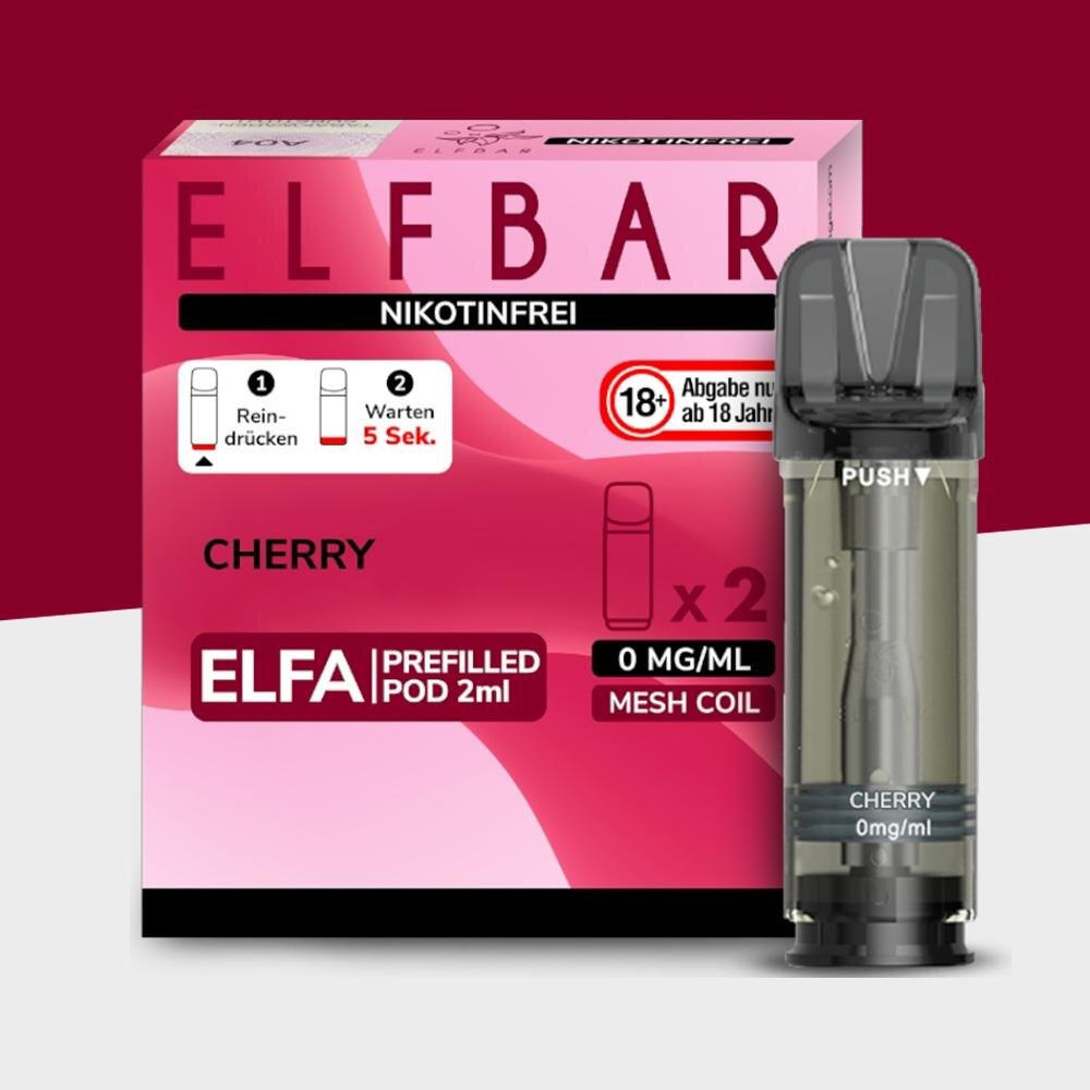 ELFA by Elfbar - Cherry Nikotinfrei - Pod | kaufen, 6,49